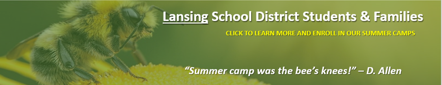Summer Camps - Programs & Events - Ebersole Center - Departments - Lansing School District Home